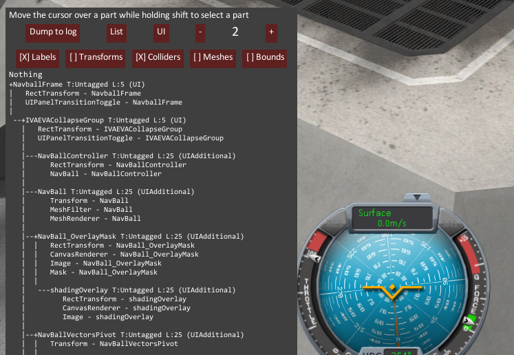 [1.8+] DebugStuff - (2020-06-29) See the hidden secrets of the game objects - KSP1 Mod Releases ...